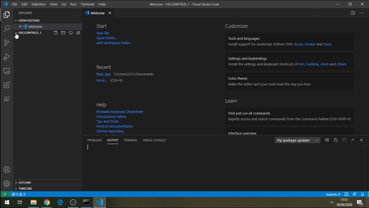 vs code | JavaScript | command line|Hello World | Tutorial | First program on JavaScript | Learn vs