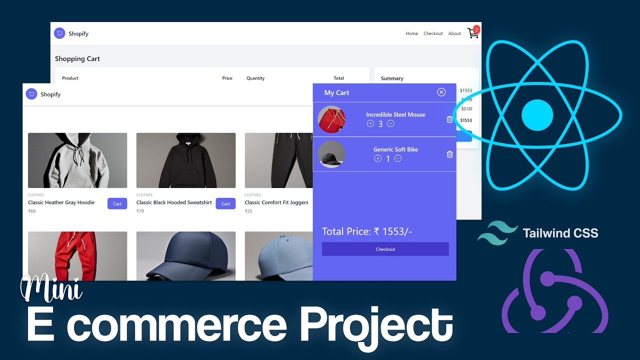 Build A Complete E commerce Website Using React JS & Redux  | #reactjs