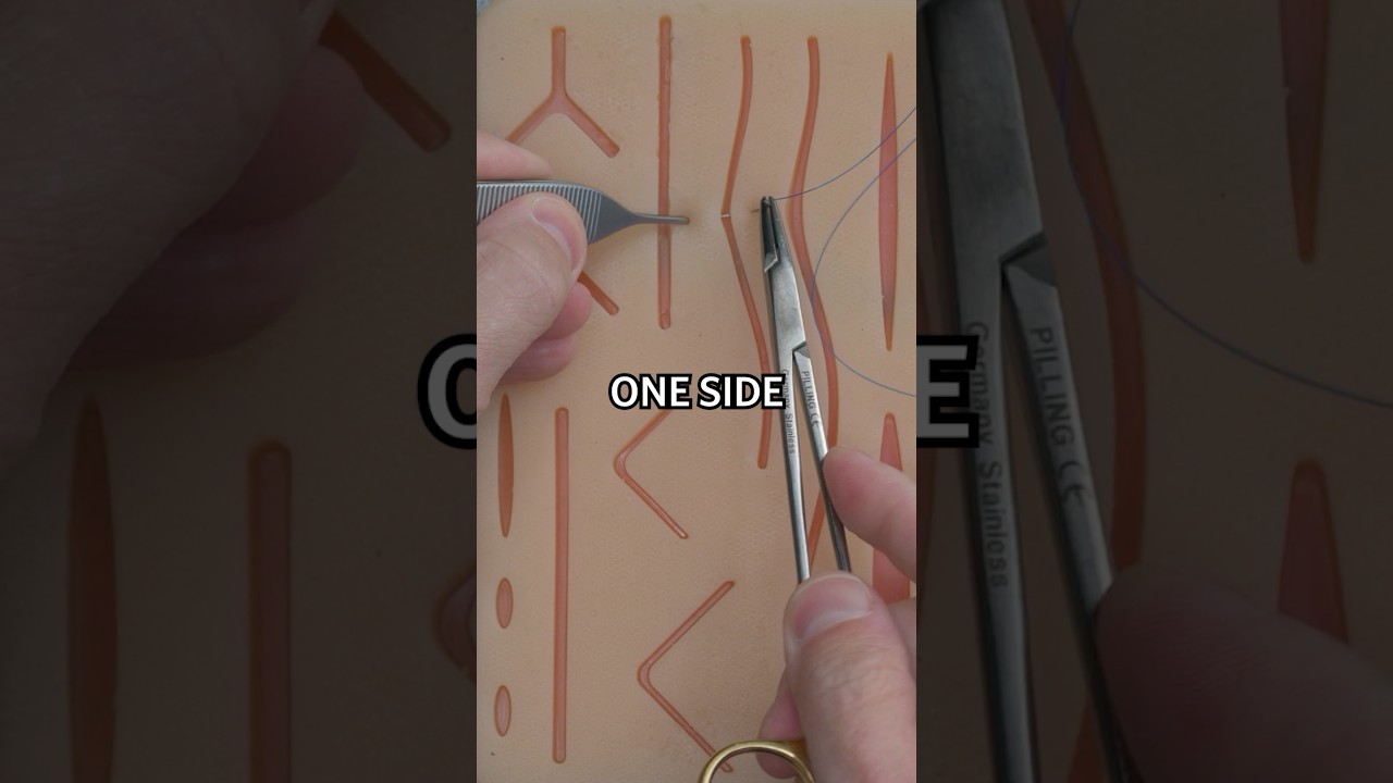 The Horizontal Mattress Stitch #surgeon #suture #medicine #medicaleducation