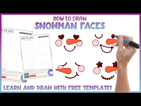 How to Draw Snowman Faces - Free Dot to Dot ☃️ Connect the Dots Printable
