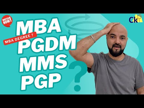 MBA Vs PGDM Vs MMS Vs PGP | Which one is better? Cutoffs Fees Validity Seats