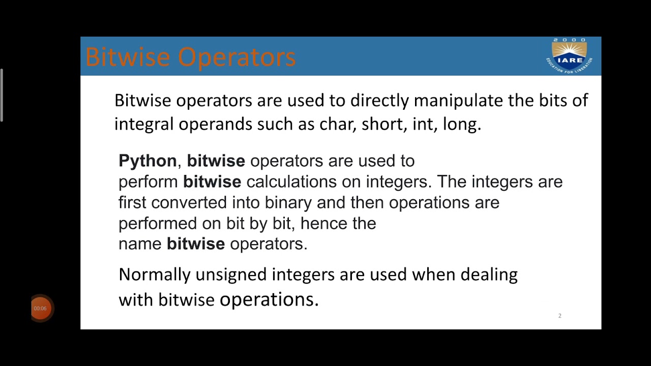 Bitwise operators ppt
