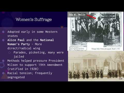 U.S. History: Women in the Progressive Era