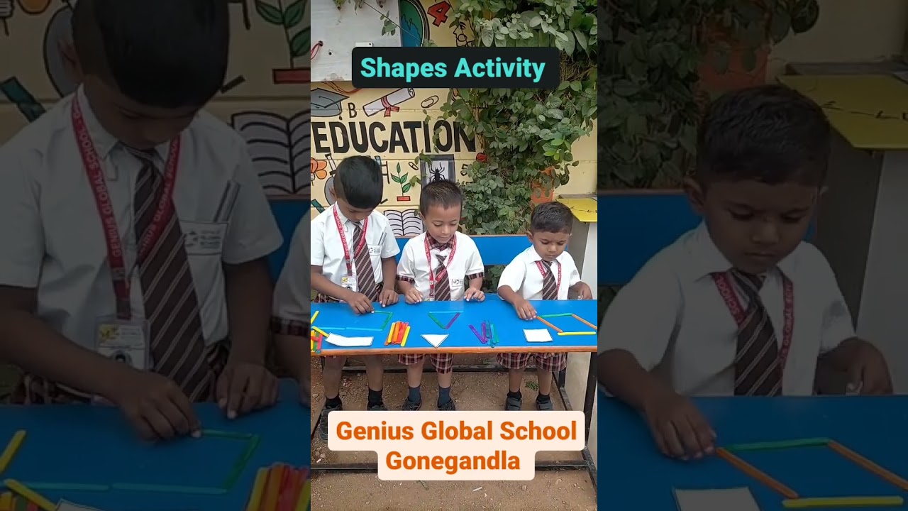 Shapes  Activity #kindergarten #math #activities #trending #viral