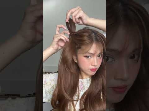 2 half up ponytail hairstyle tutorial β¨ππ» Hope u guys like it ππ«Άπ» #hairstyle #shorts