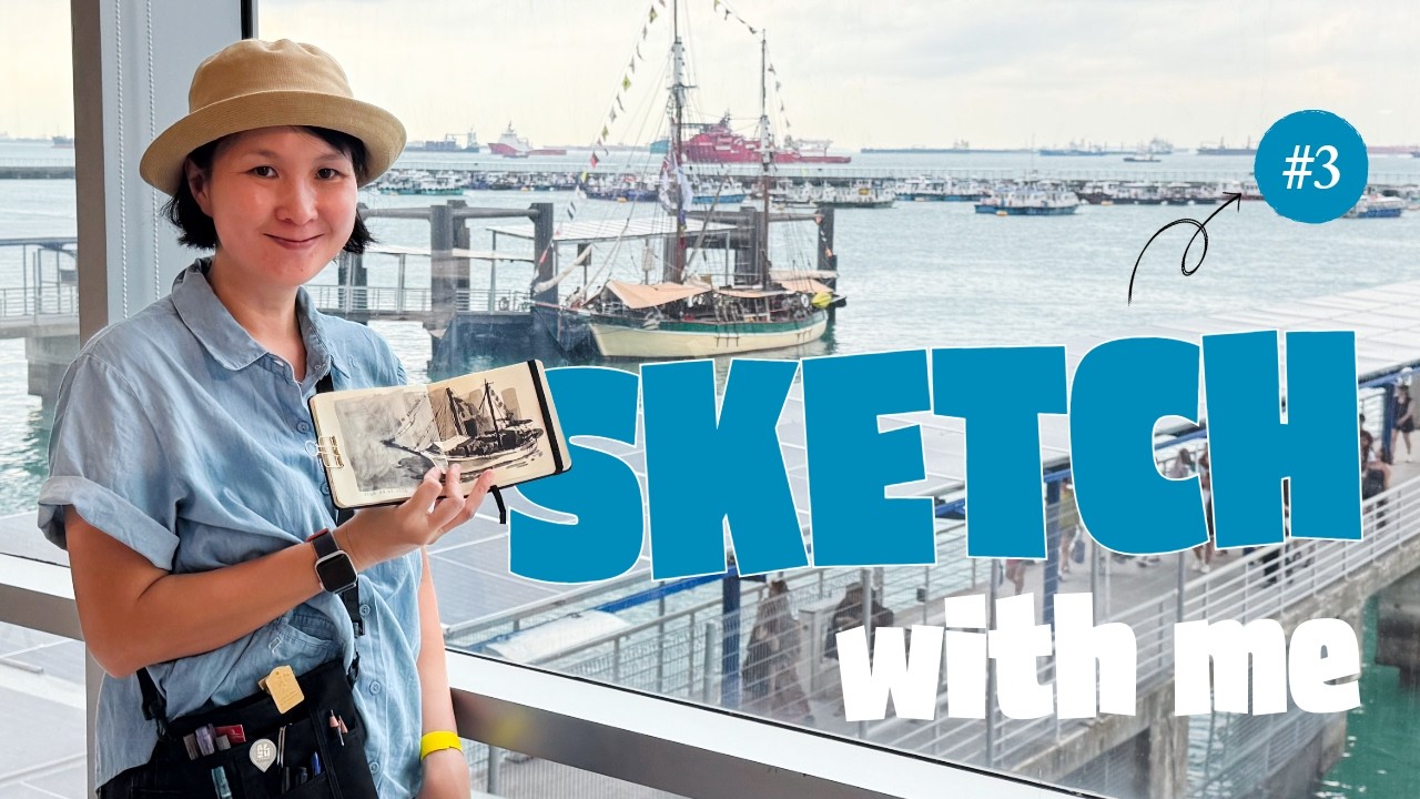 Sketch with me #3 - Vega, the 134-Year-Old Ship Still Sailing for Good