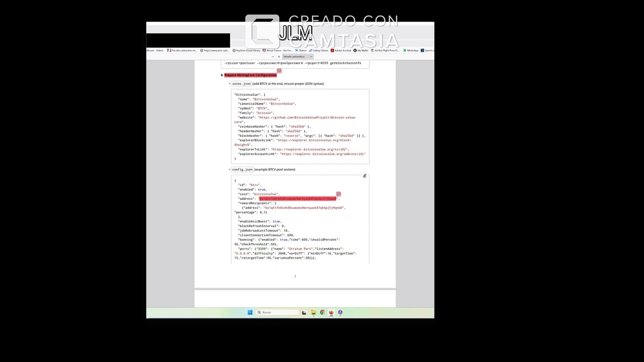 Build mining pool BitcoinValue (BTCV)