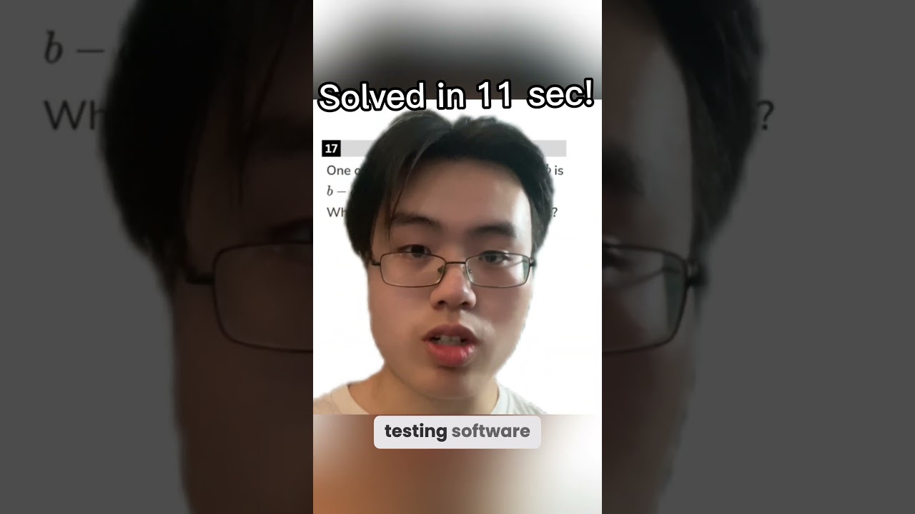 Solving a scary SAT math question in under 30 seconds pt.30 #sat #desmos #justusedesmos #speedrun