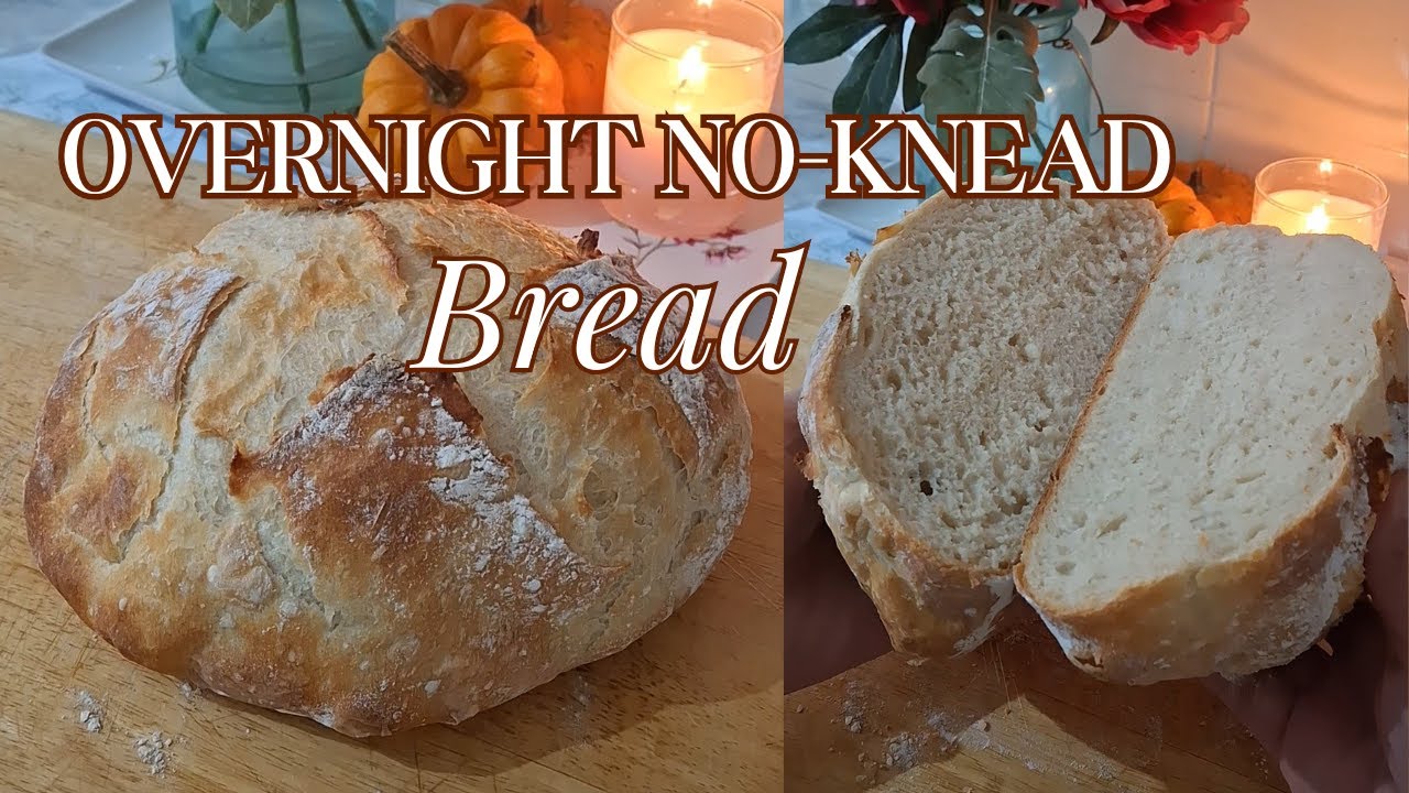 The easiest bread recipe | Overnight NO-KNEAD artisan bread