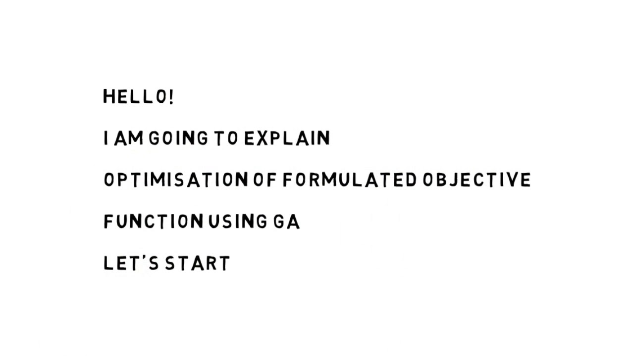 How to optimise objective function in MATLAB using optimization tool