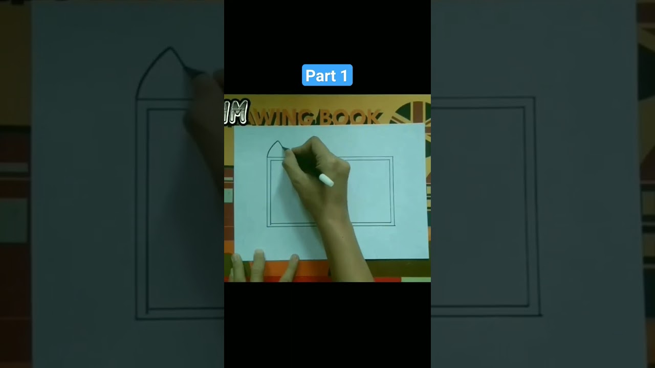 Cara membuat hiasan pinggir bingkai kaligrafi simple