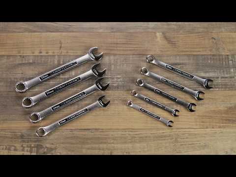 CRAFTSMAN 9-Piece Polished Chrome Metric Box End Wrench Set