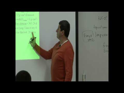 Lecture 7a (Sidereal Period of Earth & Gregorian Calendar)