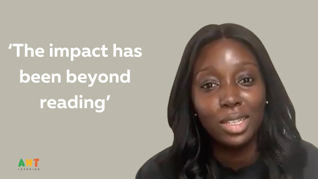 Ore on the impact of Ant Learning on her son's reading ability