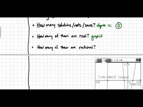 11-6 Finding Zeros/Roots/Solutions