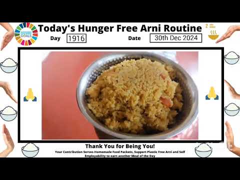 1916 Day Hunger Free Arni Routine 30 December 2024