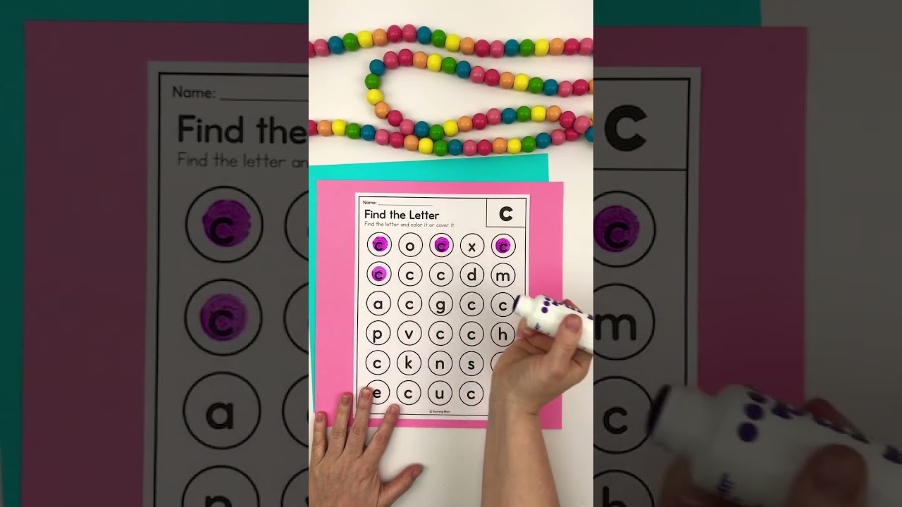 Alphabet Letters for Kids Dot Painting Worksheets #kidslearning #preschool #kindergarten #alphabet