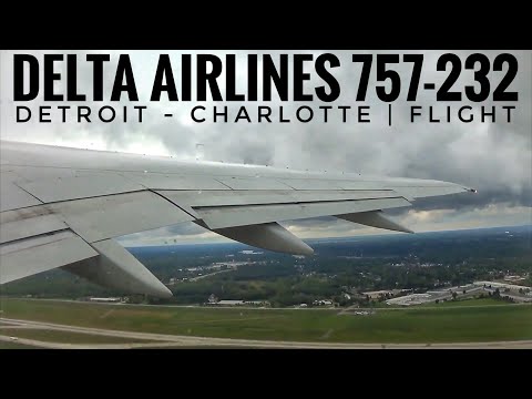 Delta Airlines B757-232 [N670DN] Detroit to Charlotte | Flight