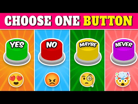 Choose One Button! YES or NO or MAYBE or NEVER Edition | Quiz Rainbow