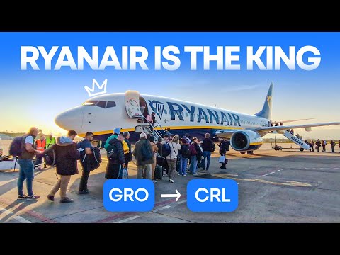 WHY RYANAIR IS KING | Girona-Costa Brava to Brussels Flight Report | GRO - CRL | Boeing 737-8AS