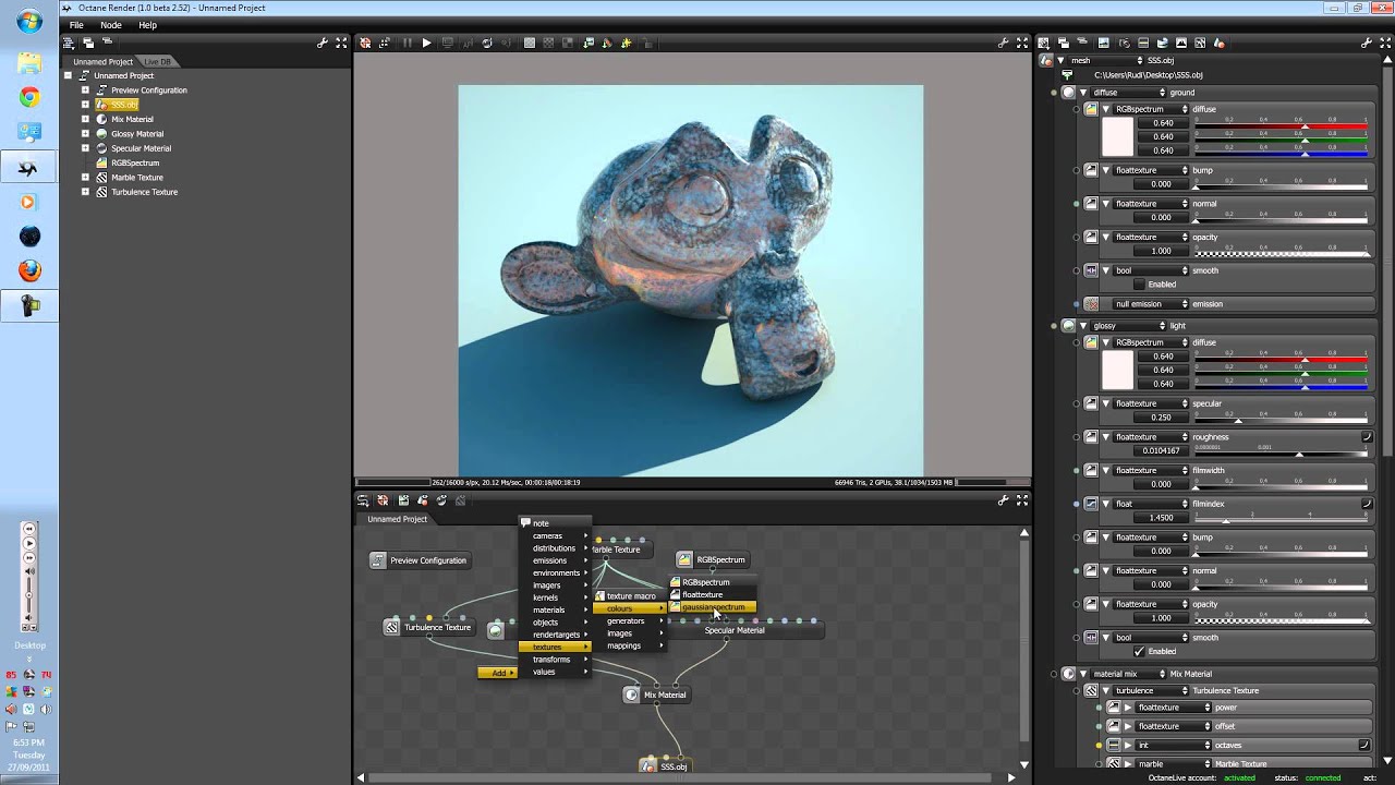 Octane Render Tutorial Series - 17 - Mix Materials