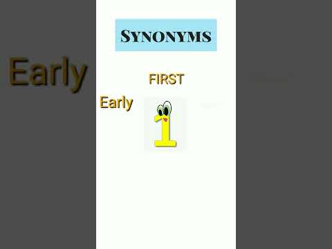 Synonyms for FIRST #shorts #english