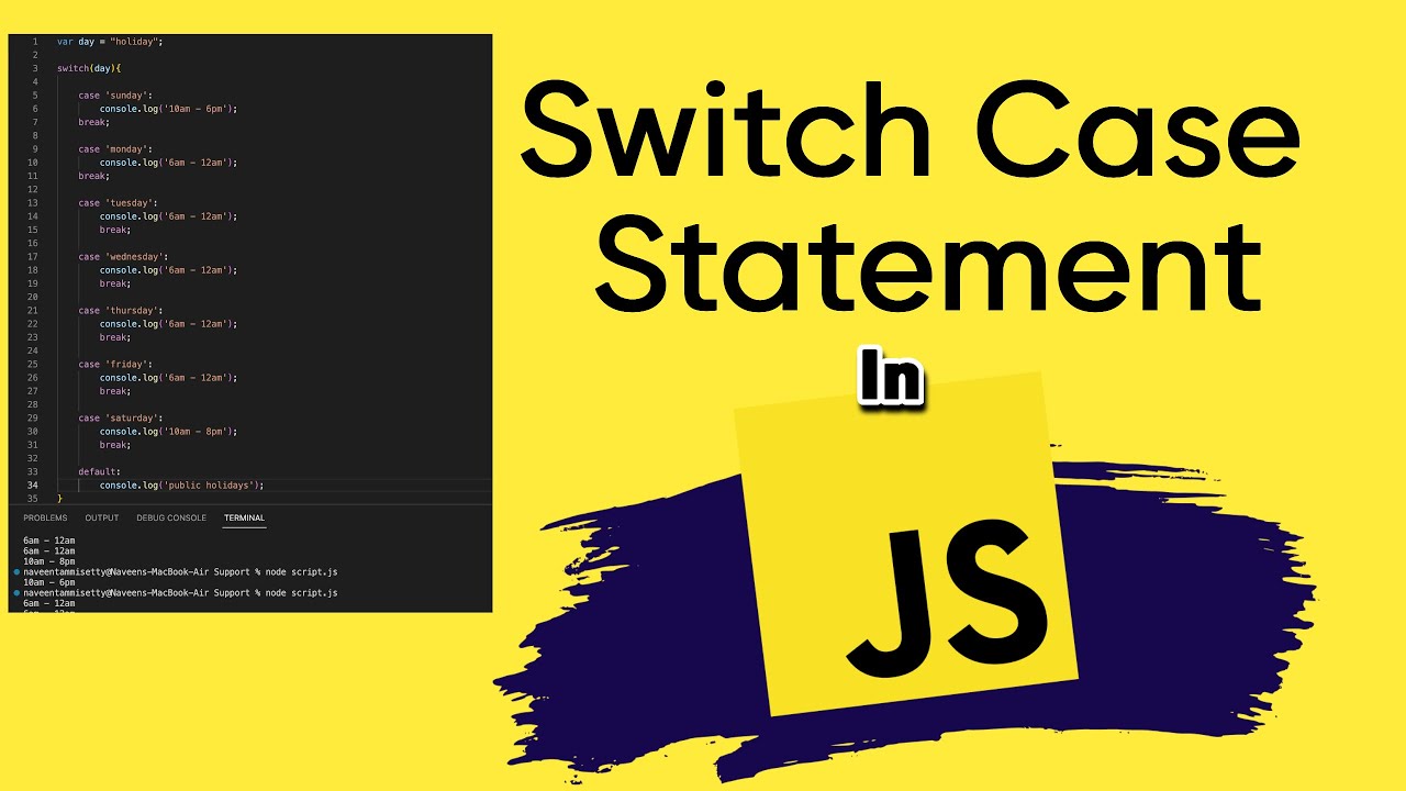Switch Case Statement in JavaScript | How to Use the Switch Method in JavaScript