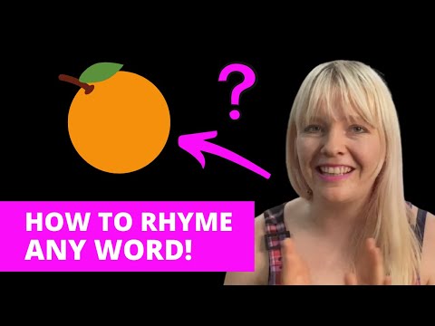 How to rhyme any word | Write better lyrics
