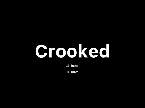 How to Pronounce Crooked: ๐บ๐ธ American English vs. ๐ฌ๐ง British English