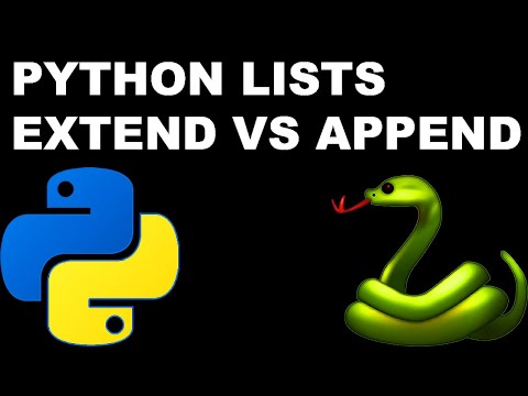 Python List Append vs Extend