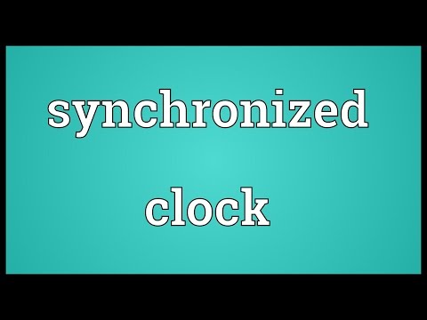 Synchronized clock Meaning
