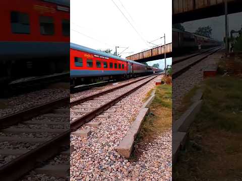 Arrival Of Satyagrah Express In Pilkhuwa #train #railwaystation #railway