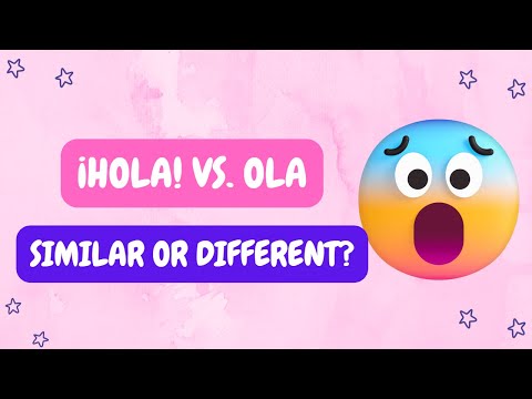 😱How to differentiate ¡HOLA! and OLA in SPANISH?👀