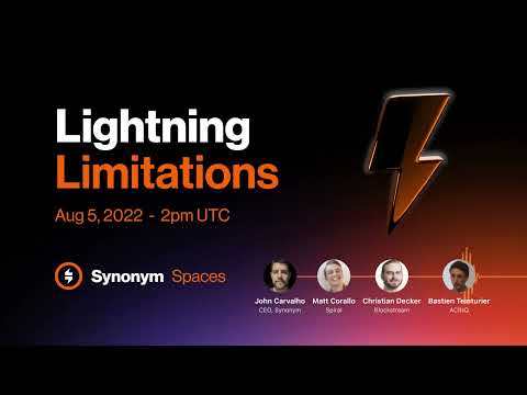 Synonym Spaces - Lightning Limitations