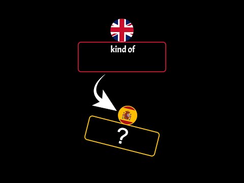 How do you say kind of in Spanish? #spanish #shorts