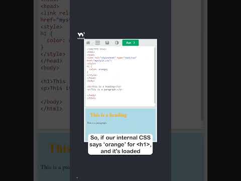 How to add CSS - Part 4 - The Cascading Order - #w3schools #css #webdevelopment