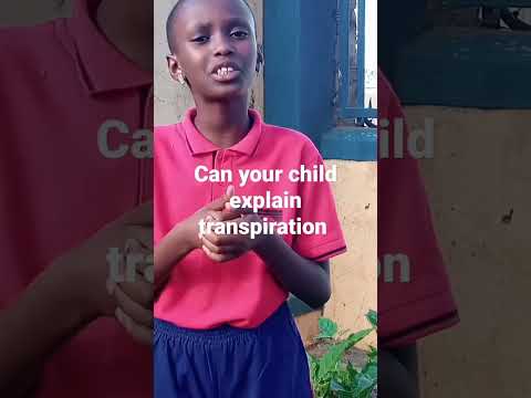 Easy definition of transpiration