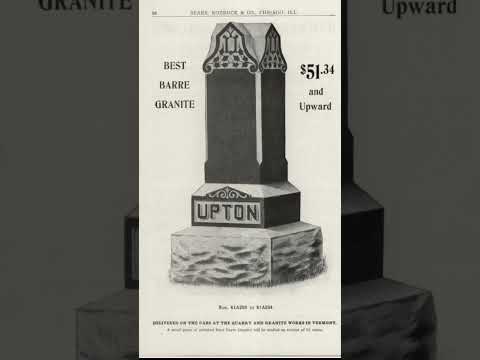 Sears & Roebuck Sold Headstone Monuments #headstone #gravestone