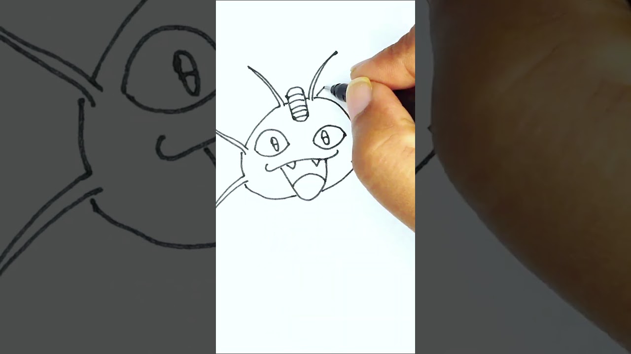 🎨 How to Draw Meowth | Sketch Pen Drawing Shorts 🎨 #cartoondrawing #craftipix #pokemon #meowth