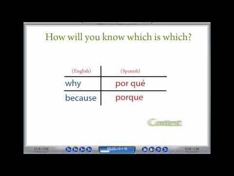 Lesson 27: Why and Because in Spanish