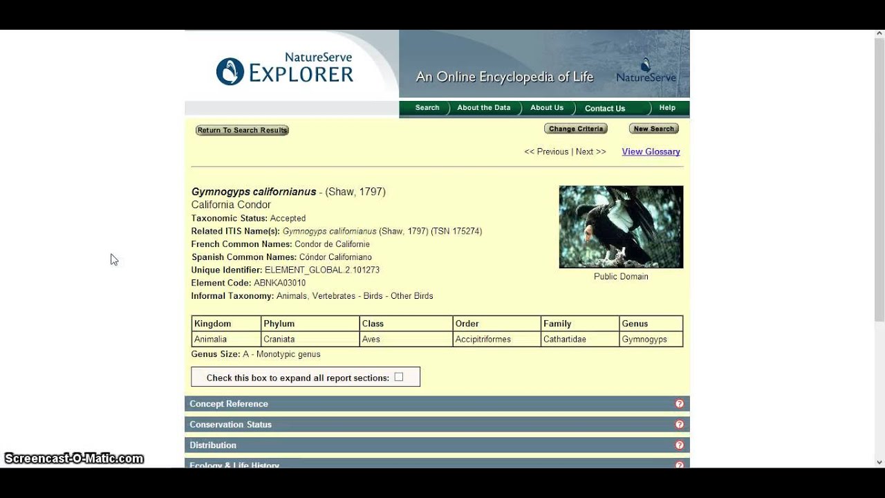 NatureServe Explorer Tutorial