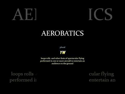 Aerobatics #How to pronounce and meaning of the word #learnenglish #vocab #vocabulary #learn english