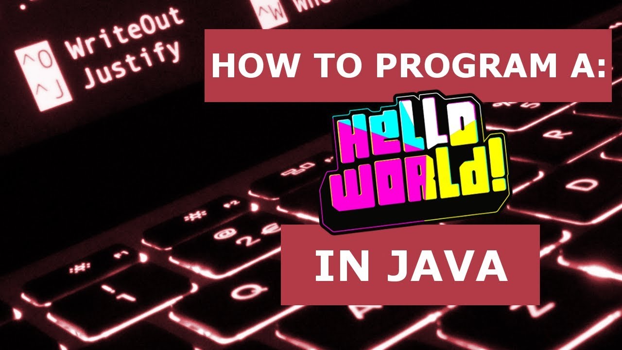 How to Program: A Hello World Program in Java
