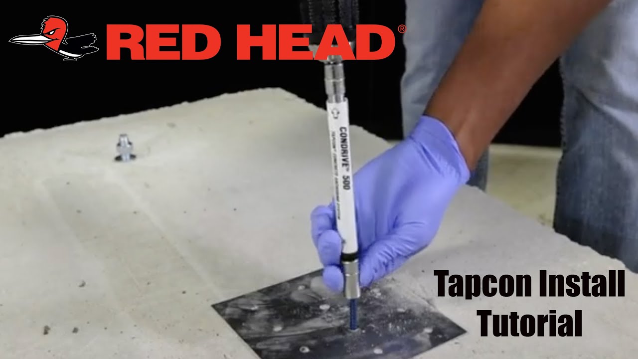 Red Head Tapcon Installation Tutorial