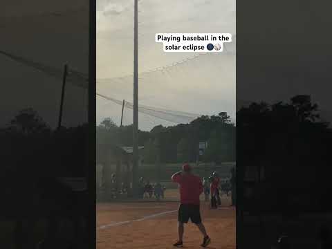 Playing #baseballszn in the #solareclipse2024 #shorts