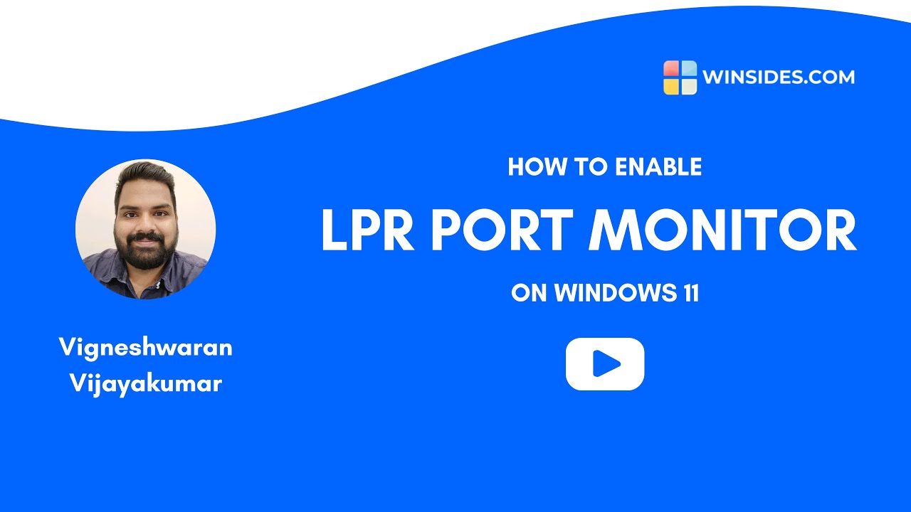 🔧 How to Enable LPR Port Monitor on Windows 11 🖨️ - Detailed Guide