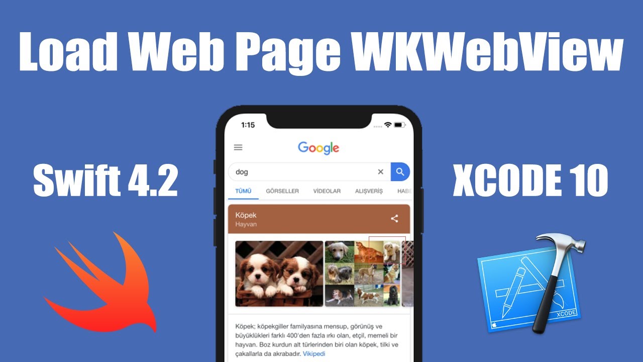 WKWebView ios swift xcode tutorial