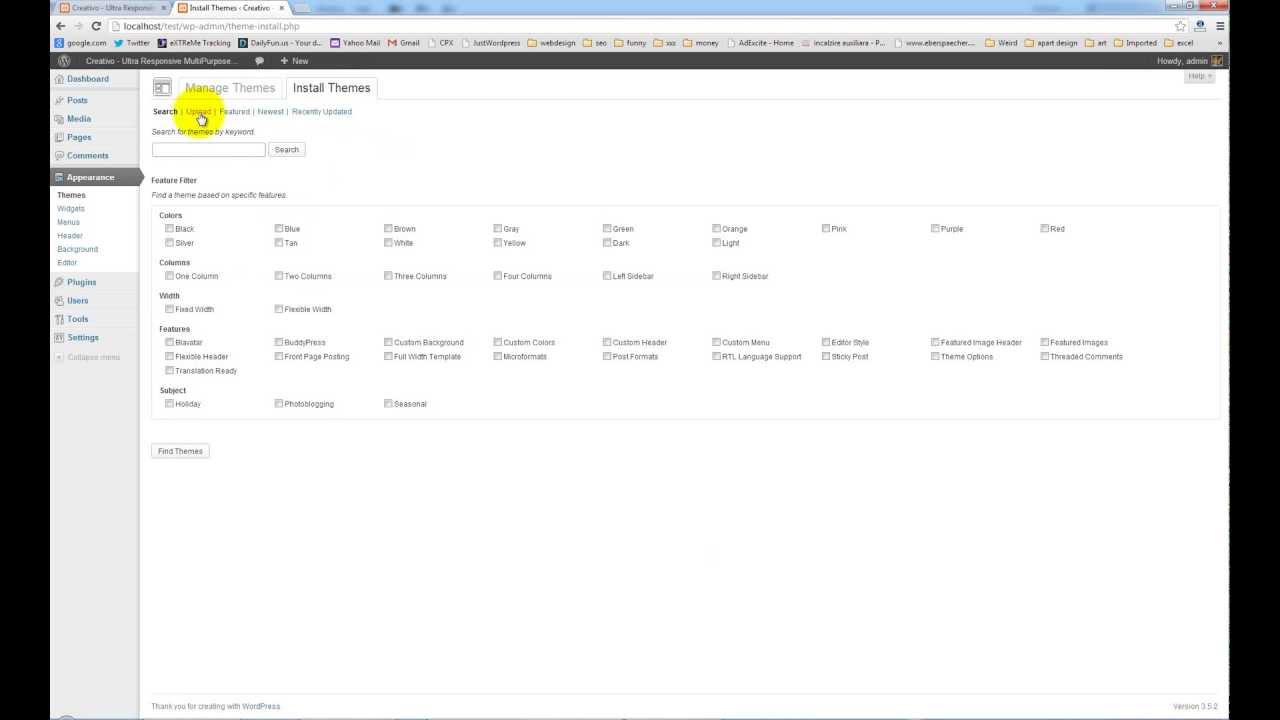 Installing Creativo Theme - RockyThemes Video Tutorial