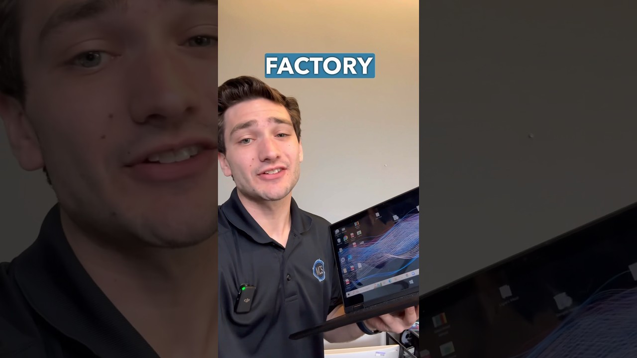 How To Factory Reset A Laptop! #shorts #pcrepair #computerrepair #pc #laptoprepair #tech