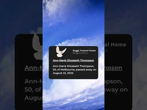 Ann Marie Elizabeth Thompson - Buggs Funeral Home Obituary #obituary